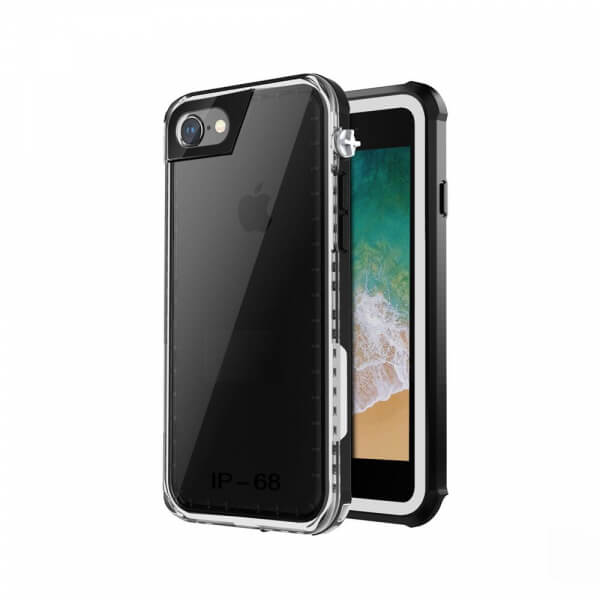 Vodotěsný plastový obal s ovládáním pro Apple iPhone 6/6S - černý ...
