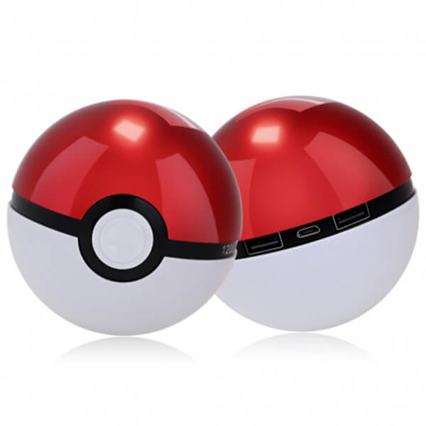 Pokémon POKEBALL LED power banka 12000 mAh - červená | Student-eShop